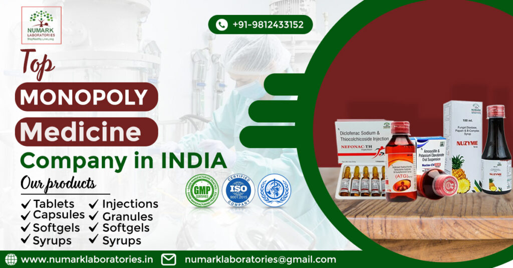 Top Monopoly Medicine Company in India - Numark Laboratories